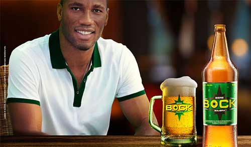 Drogba Didier Signe avec la SOLIBRA, pour la Bock - Solibra
